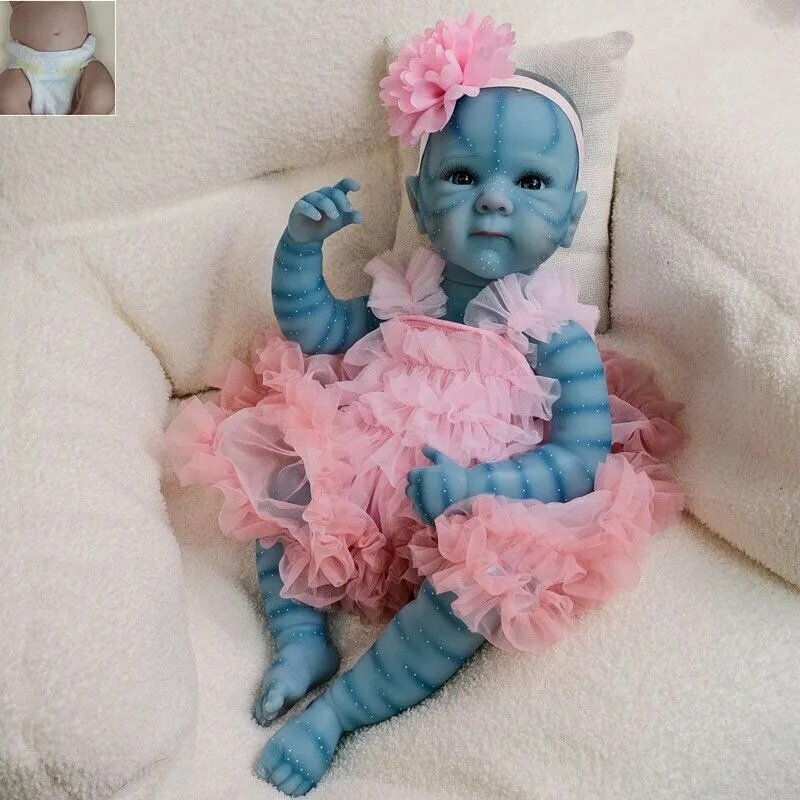 NPK 19-дюймовая кукла-аватар Reborn Baby Dolls для купания всего тела