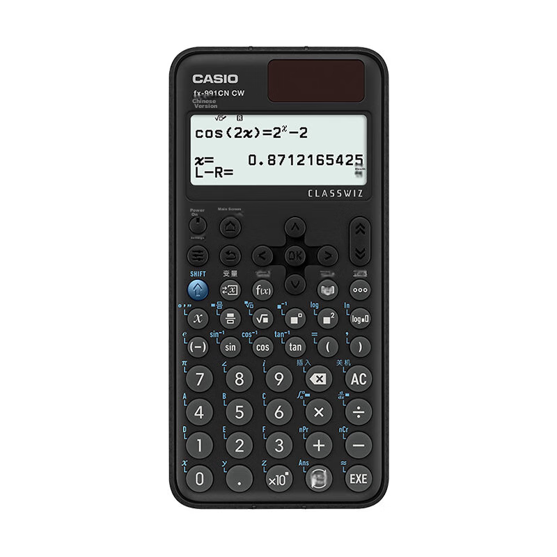 Casio (CASIO) [Super Popular] fx-991CNCW Scientific Calculator, Upgraded Version of Fx-991, for College Students, Postgraduate Entrance Exams, Chemistry And Biology Competitions, Study And Exams, Black