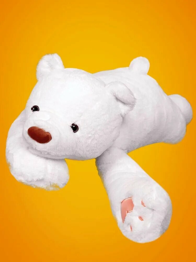 Мягкая игрушка Totty toys медведь белый, 100 см, подушка, обнимашка