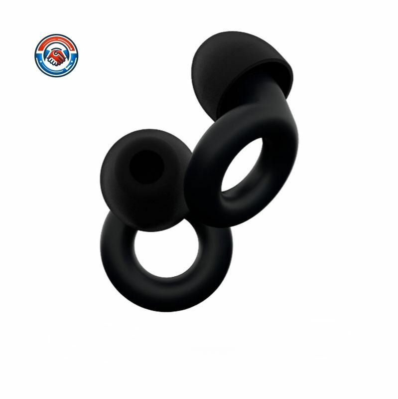 Многоразовые беруши Loop Quiet фиолетовые, силиконовые беруши для сна, работы и путешествий, комплект с 4 размерами амбушюр и кейсом, снижение шума для комфорта в офисе, кафе и дома