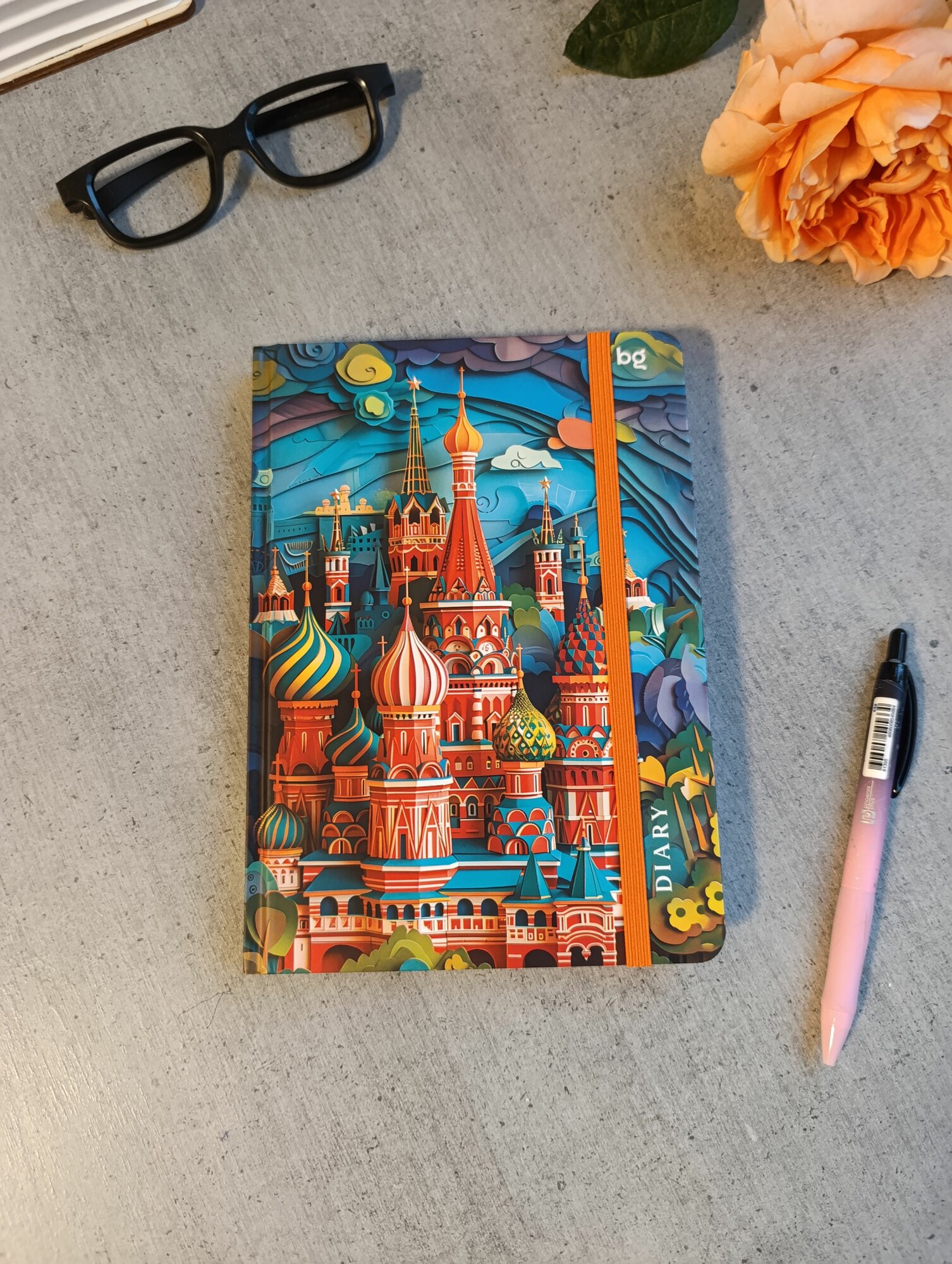 Ежедневник А5 недатированный "Art.Moscow" 136стр.