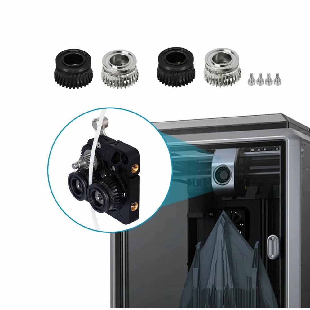 Редуктор для экструдера K1 K1C K1Max, шестерни привода нити для 3D-принтера серии K1.