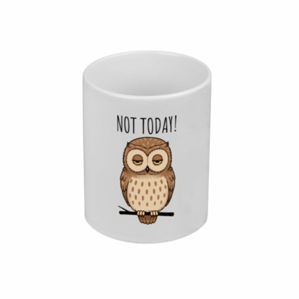 Кружка «Невыспавшаяся сова - not today!» (белый)