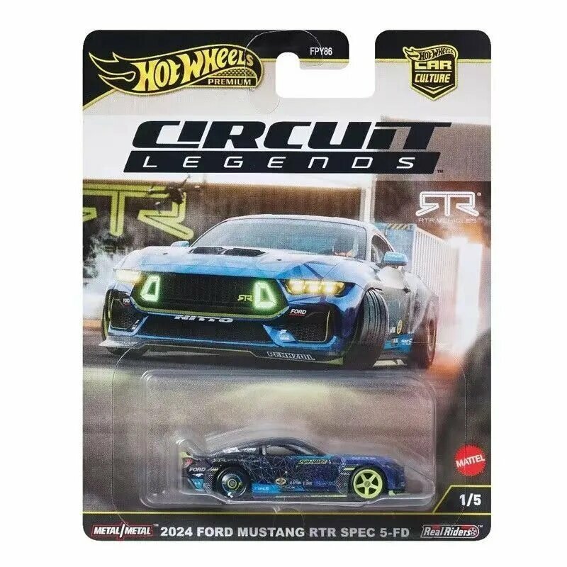 Коллекционная модель Ford Mustang серии Hot Wheels Track Legend 1:64