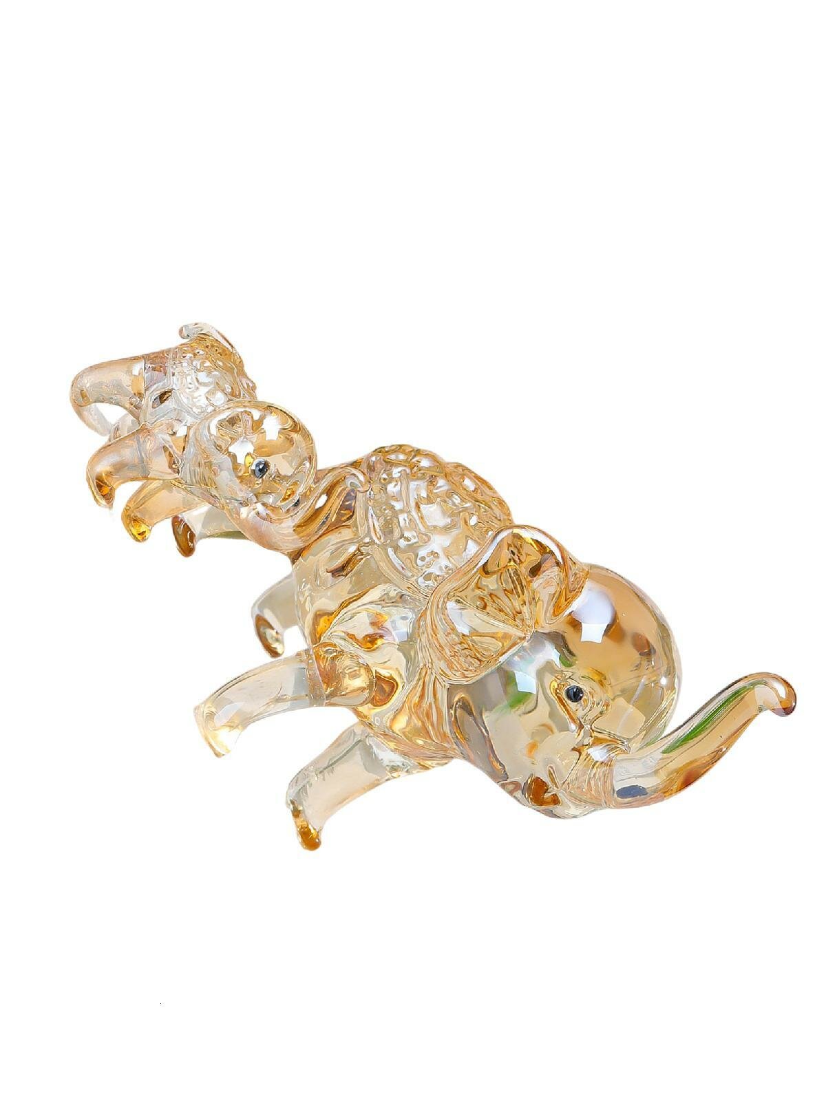 Коллекция хрустальных слонов, миниатюрные статуэтки слонов для украшения офиса