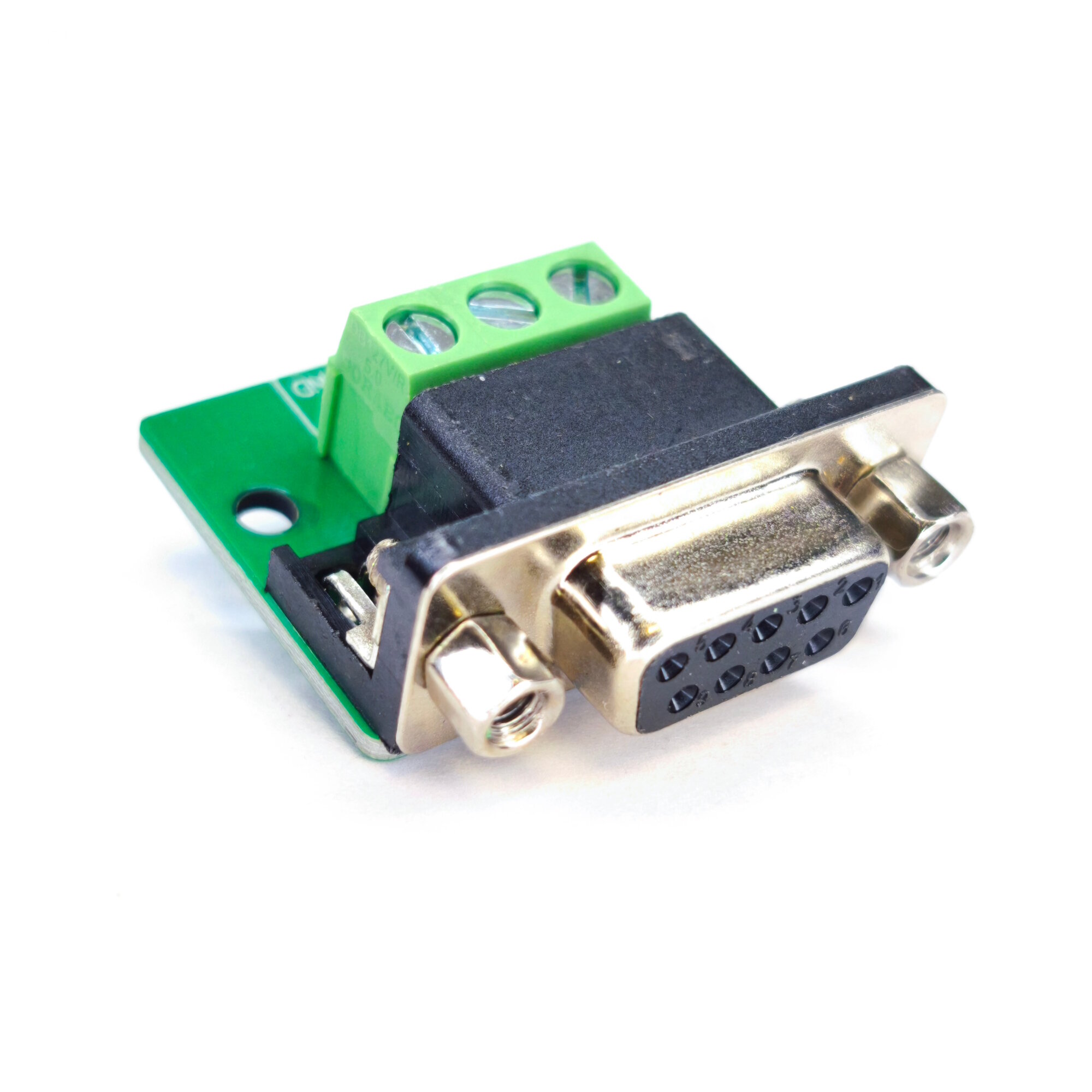 Разъем ответной части COM-порта DB9 (F) с клеммной колодкой на 3 контакта