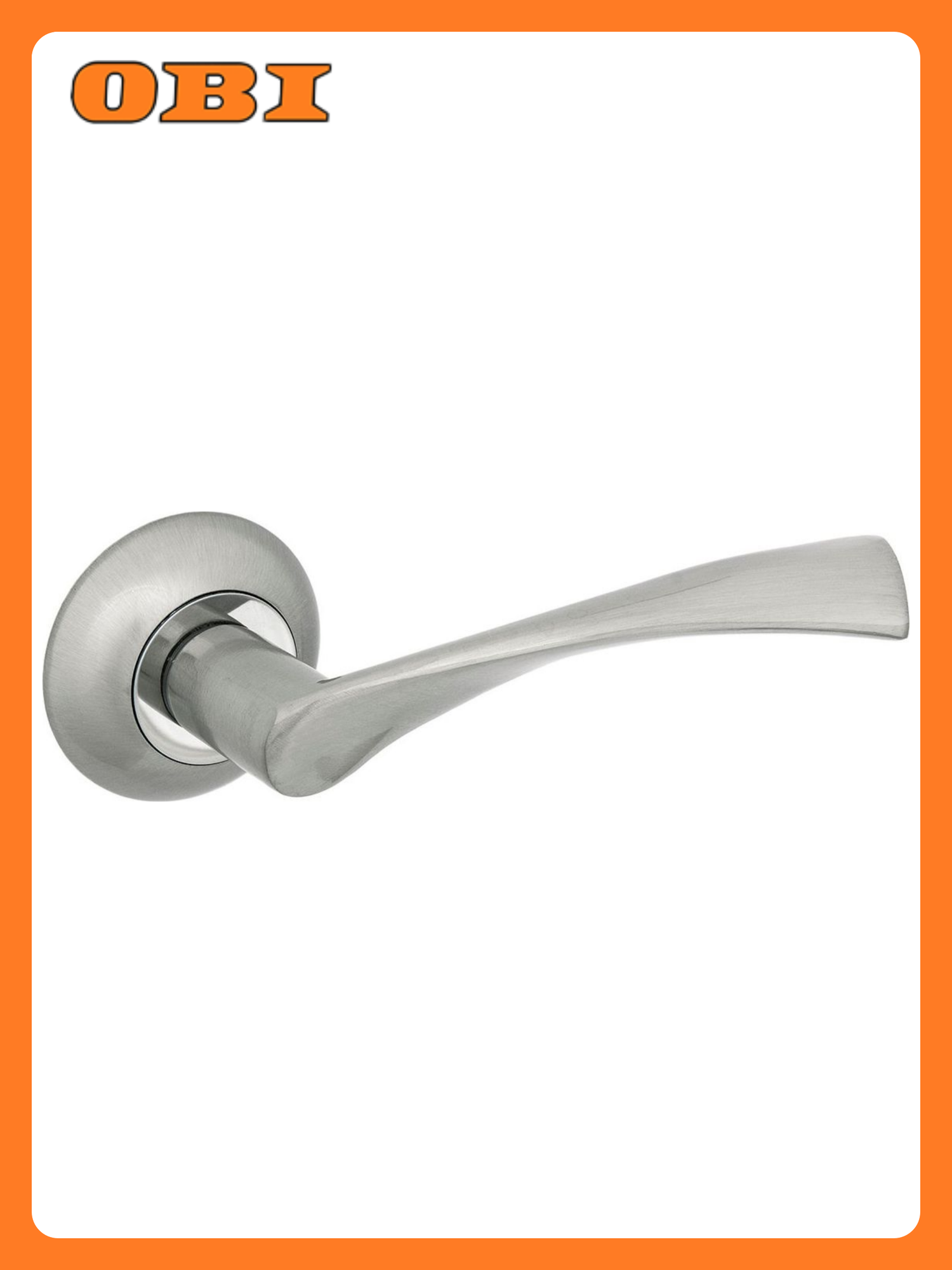 Дверная ручка для межкомнатной двери фабрика замков FZ 03-C SN никель