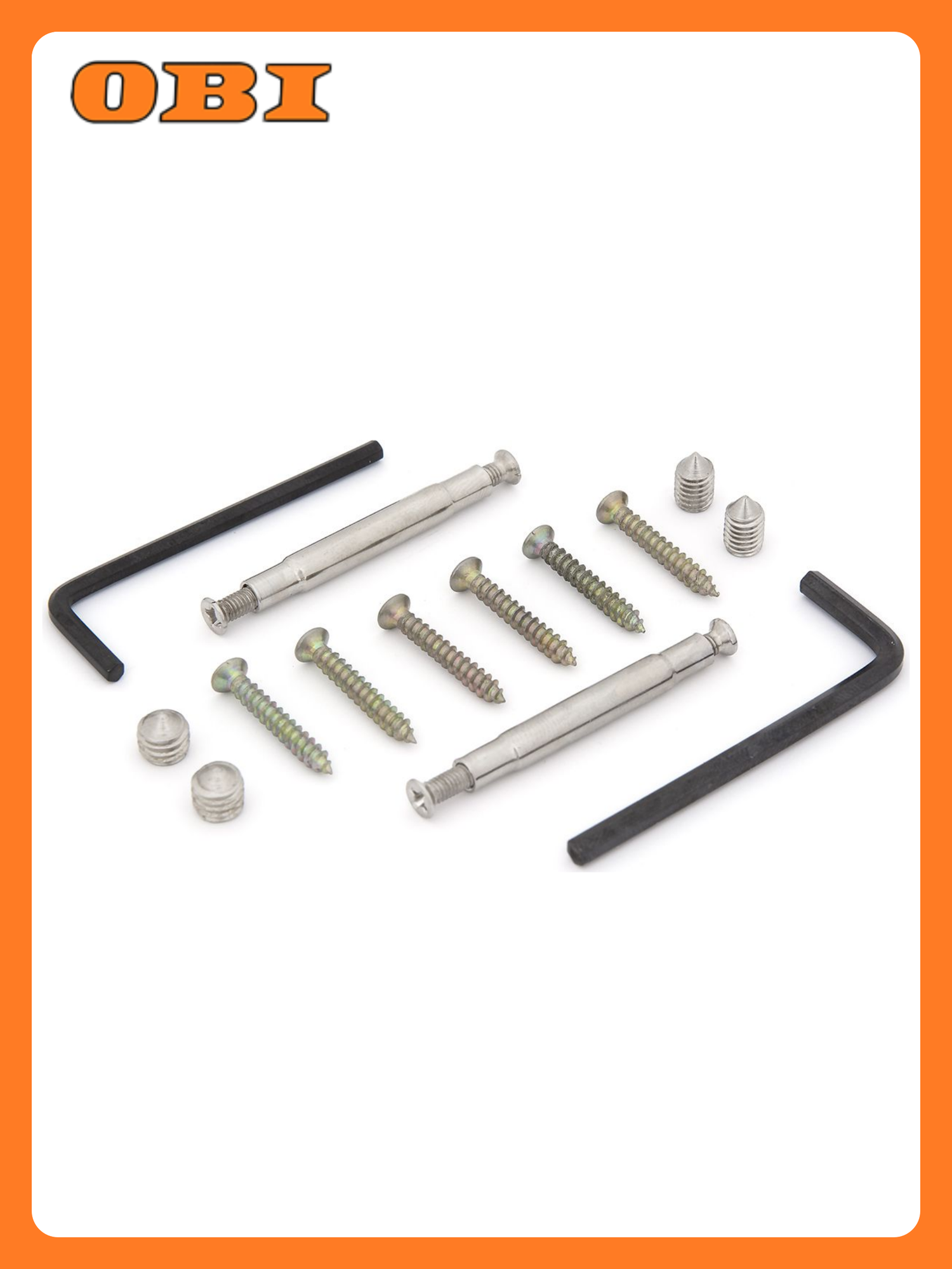 Набор крепежа Palladium, для дверных ручек, универсальный, серебристый