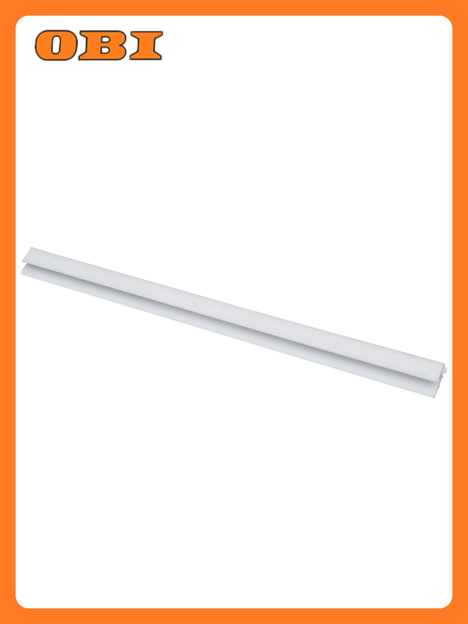 Соединительный профиль H-образный для МДФ панелей 2440 мм белый