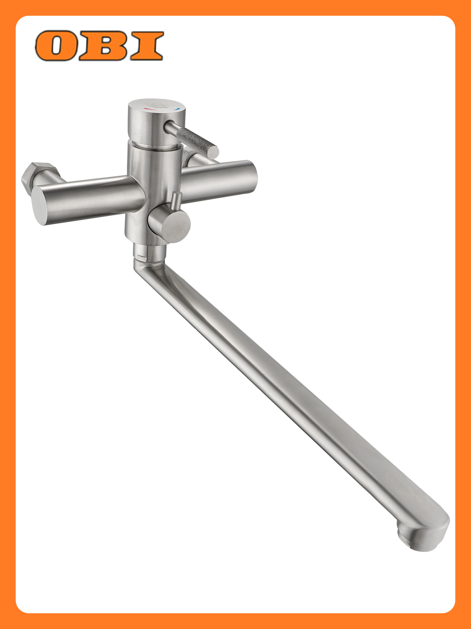 Смеситель для ванны 35-L35/D с душевым гарнитуром, нержавеющая сталь