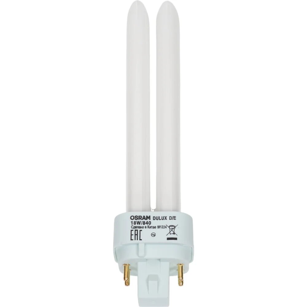 Люминесцентная компактная лампа DULUX D/E 18W/840 G24q-2 4050300017617