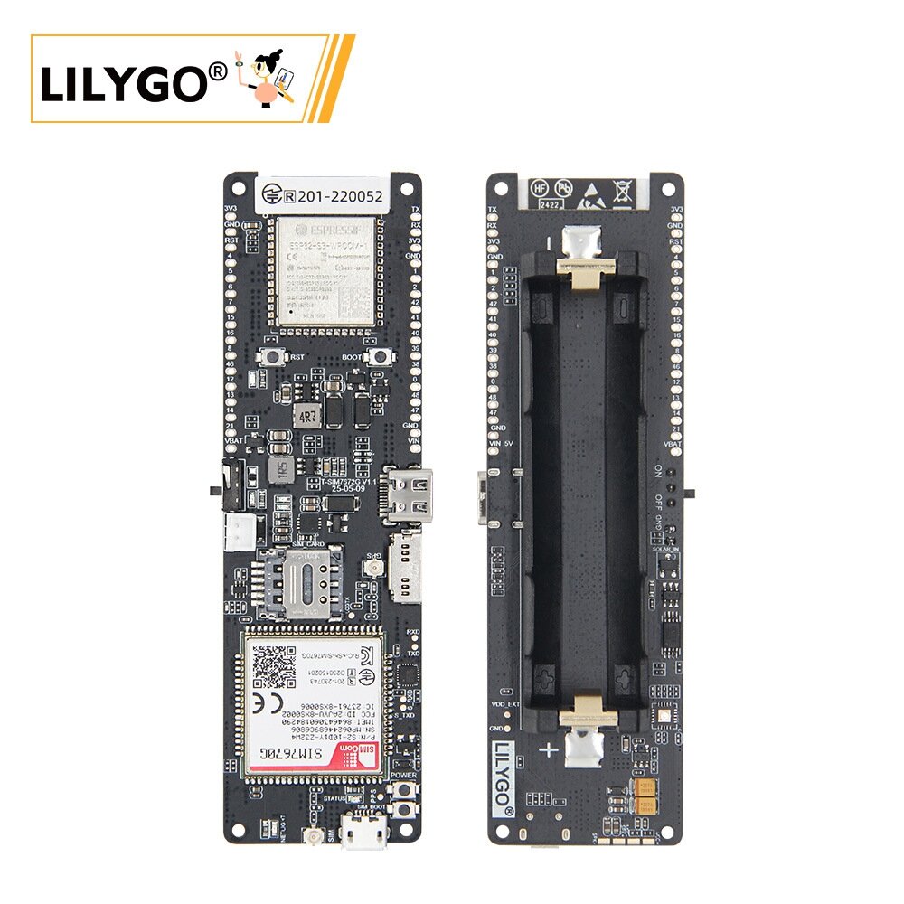 LILYGO® T-SIM7670G-S3 4G LTE ESP32-S3 Модуль беспроводной связи GPS