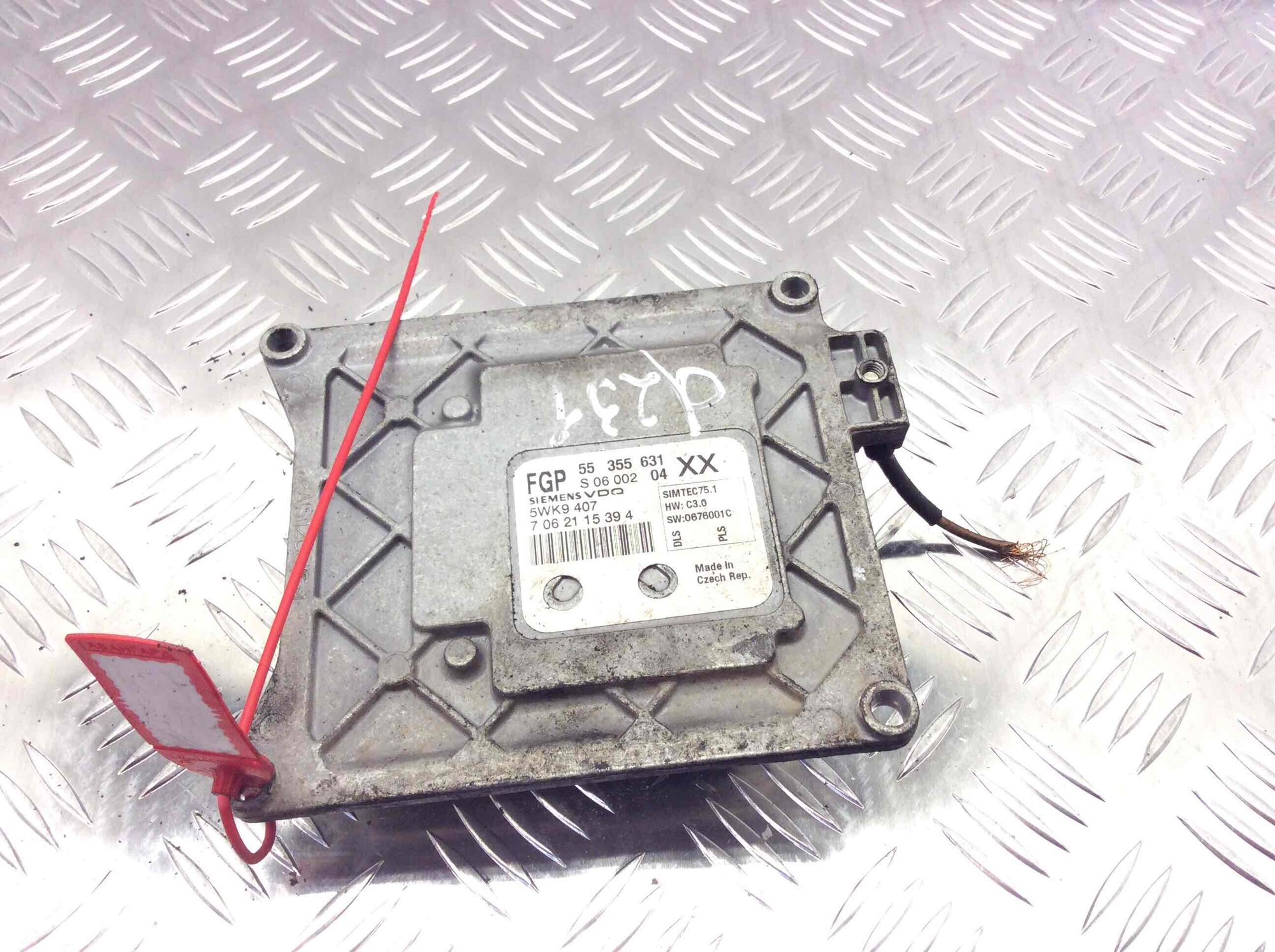 Б/У Блок управления двигателем Opel Vectra C [рестайлинг] (2005-2009) 2007 г.