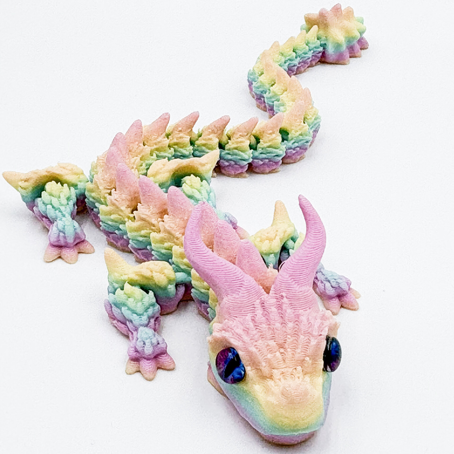 3D-модель шарнирного дракона, китайский дракон, подвижная фигурка, декор для аквариума, подарок для детей, рождественские подарки