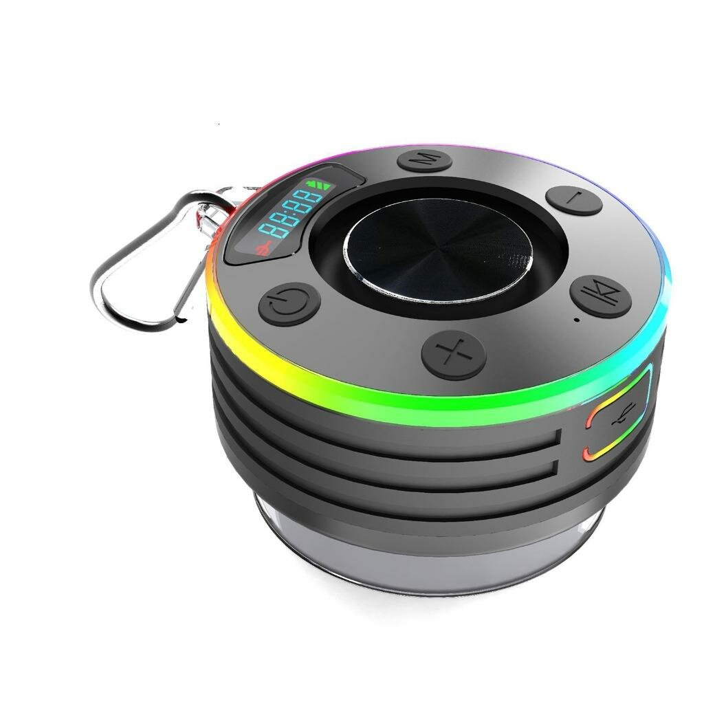 Портативный водонепроницаемый Bluetooth-динамик для бассейна, Черный