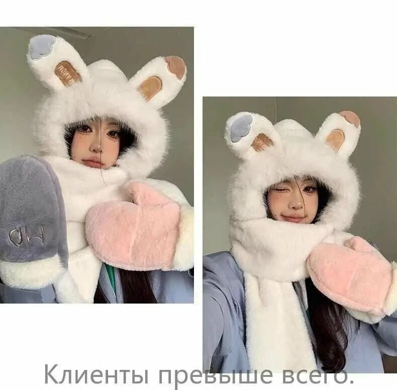 Шапка с ушками Зайчик