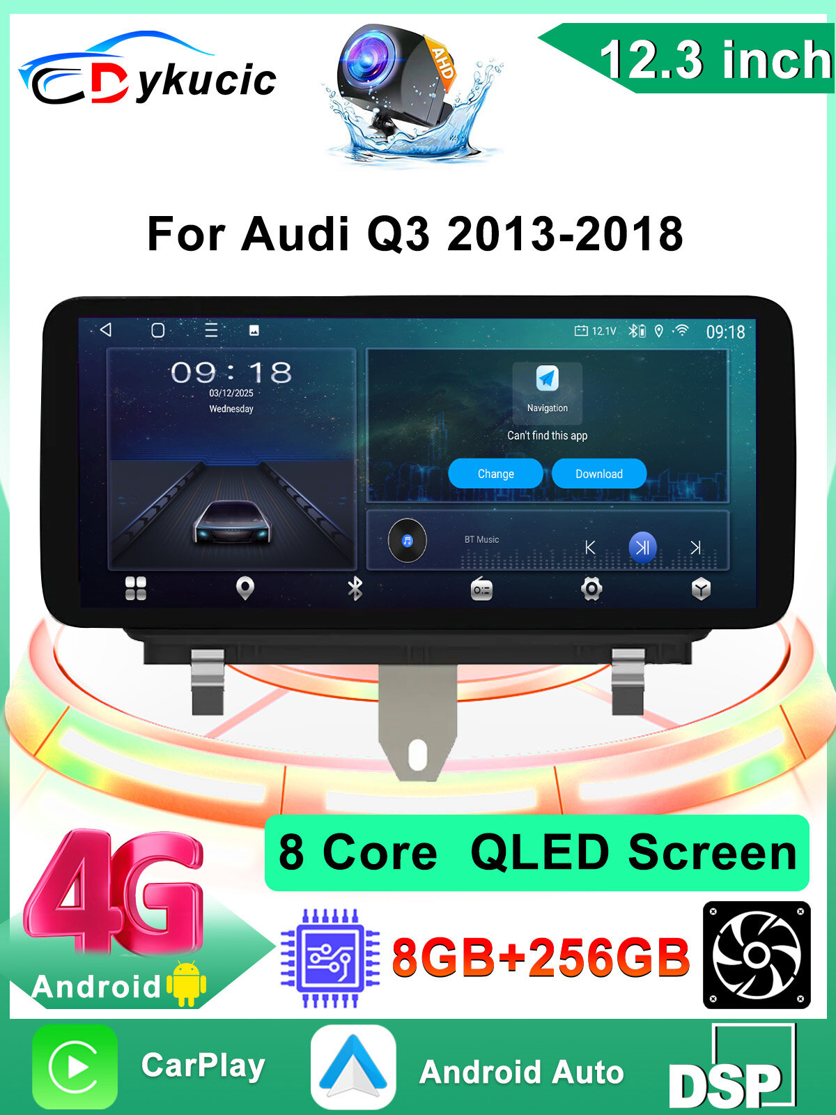 Магнитола для Audi Q3 2013-2018