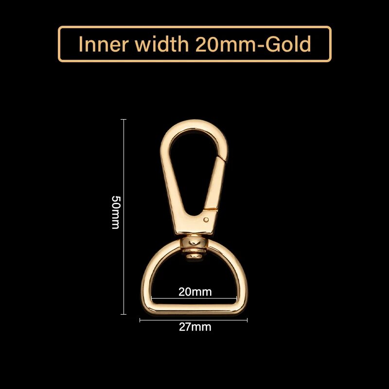 Пряжка для сумки золотистая, Inner width 20mm