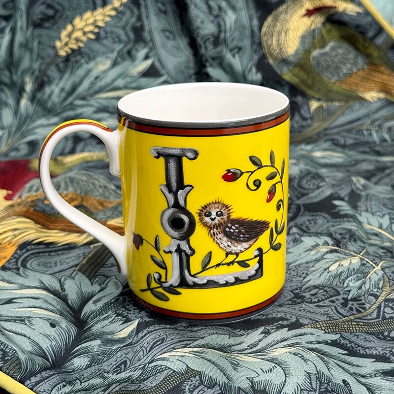Набор керамических кружек Spode New Vintage Alphabet Kit Kemp: чашка для чая, кофейная чашка Кружка Споуд Л