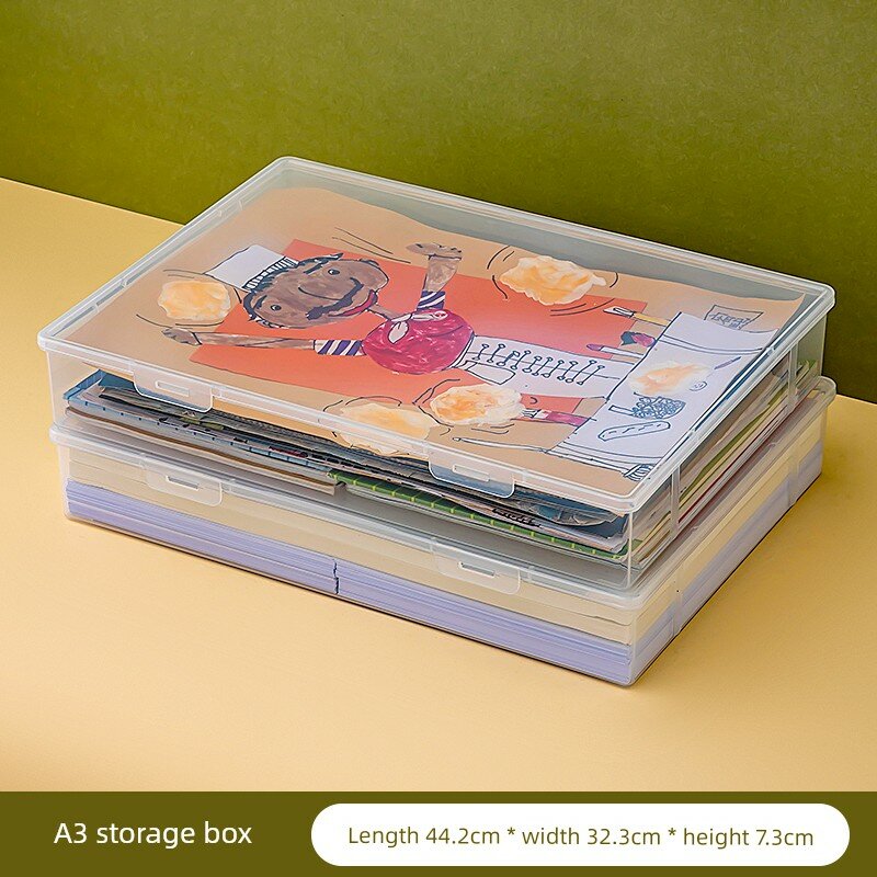 Прозрачный короб для хранения документов формата А3 для бумаги для копирования и печати, студенческих сертификатов,