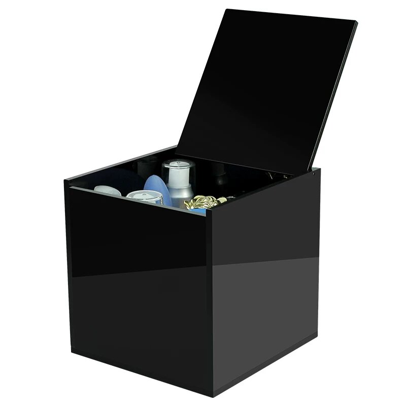Акриловый органайзер для косметики, черный, модный и популярный в , для туалетного столика, домашнего использования,