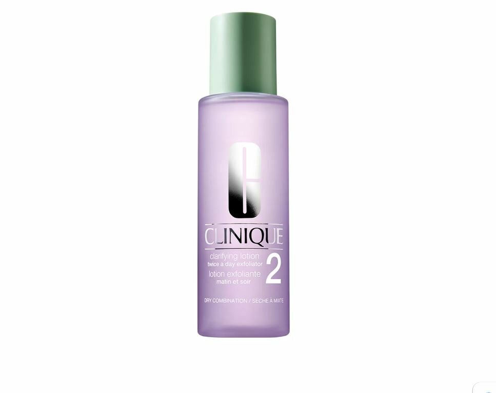Clinique Clarifying Lotion 2 Twice a Day Exfoliator Dry Combination Отшелушивающий лосьон, 200 мл
