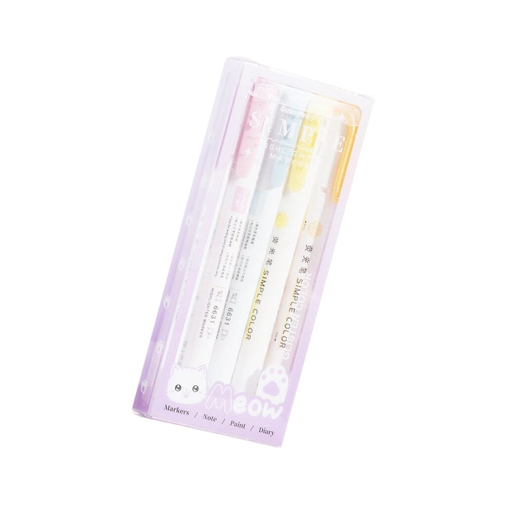 Маркеры, не вызывающие усталости, чернила для фломастера с двойной головкой, легкая флуоресцентная ручка из полипропилена для длительных записей