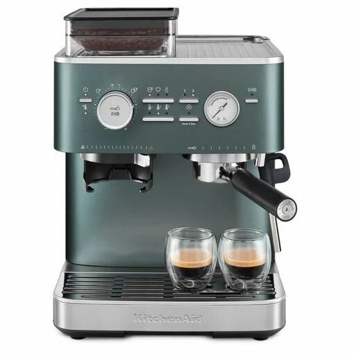Кофеварка KitchenAid Semi Automatic Espresso Machine with Burr Grinder Juniper KES6551JP