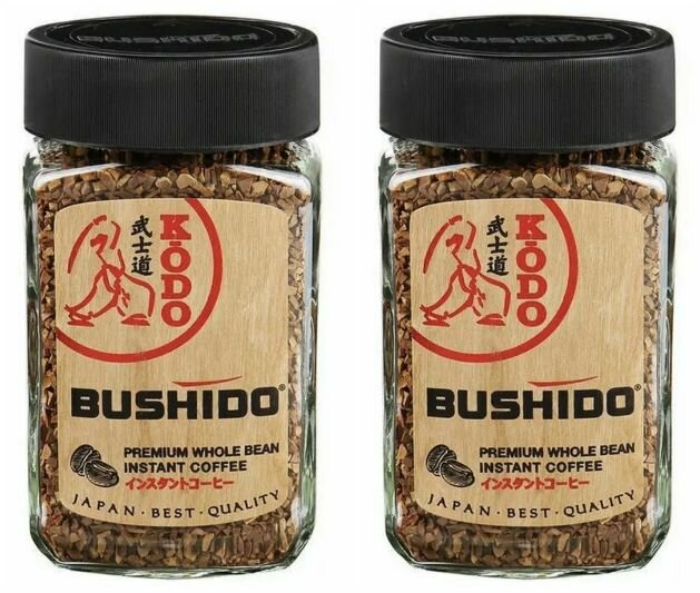 Bushido Kodo Кофе растворимый, 95гр, 2 шт