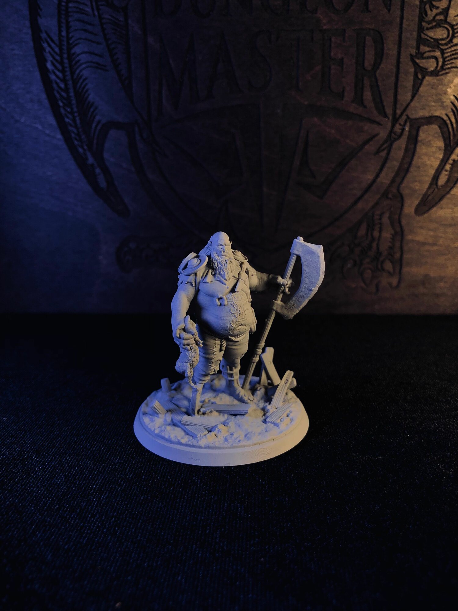 Полуогр - разбойник - Миниатюра для настольных игр DnD, ДнД, Dungeons & Dragons, Pathfinder.