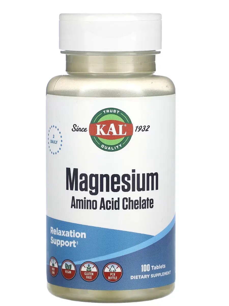 Таблетки хелатного магния Kal