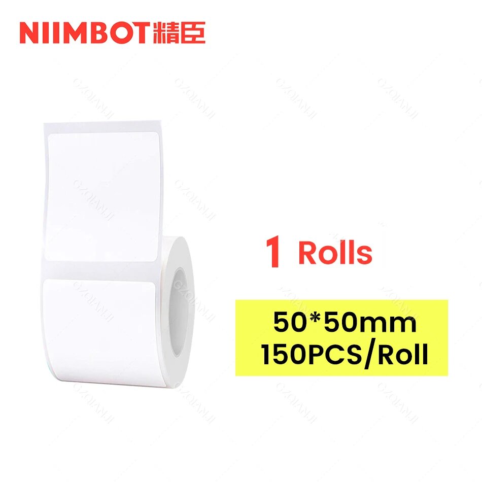 Термобумага для этикеток Niimbot B1/B21/B203/B3S 50X50mm