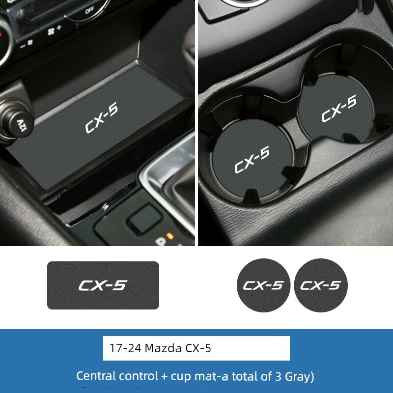 Подходит для Mazda CX-5: подстаканник, аксессуары для тюнинга, модификация, 24 модели, коврик для центральной консоли и