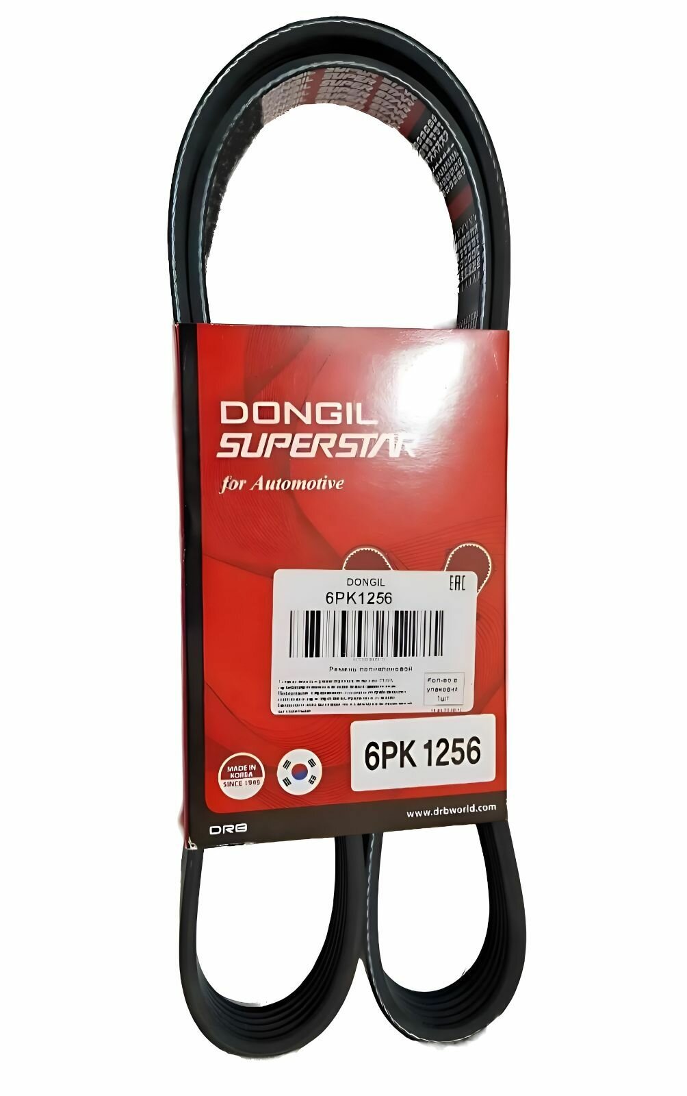 Ремень поликлиновой DONGIL SUPER STAR 6PK1257 Hyundai, Ford, Fiat, Kia, Volvo, Lexus, Toyota