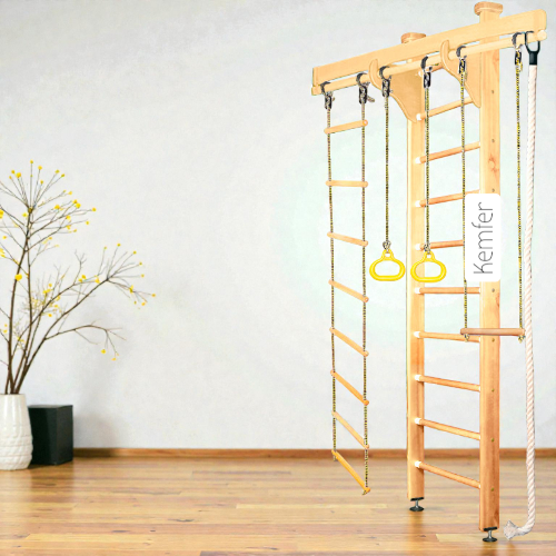 Шведская стенка Kemfer Wooden Ladder Ceiling (№1 Натуральный Стандарт)