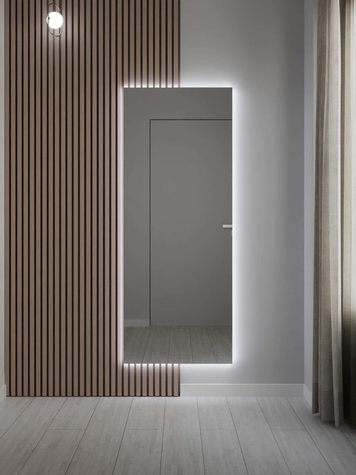 Зеркало 160х70 см CLOUD MIRROR настенное без рамы интерьерное с подсветкой Свет: Холодный белый 6000К