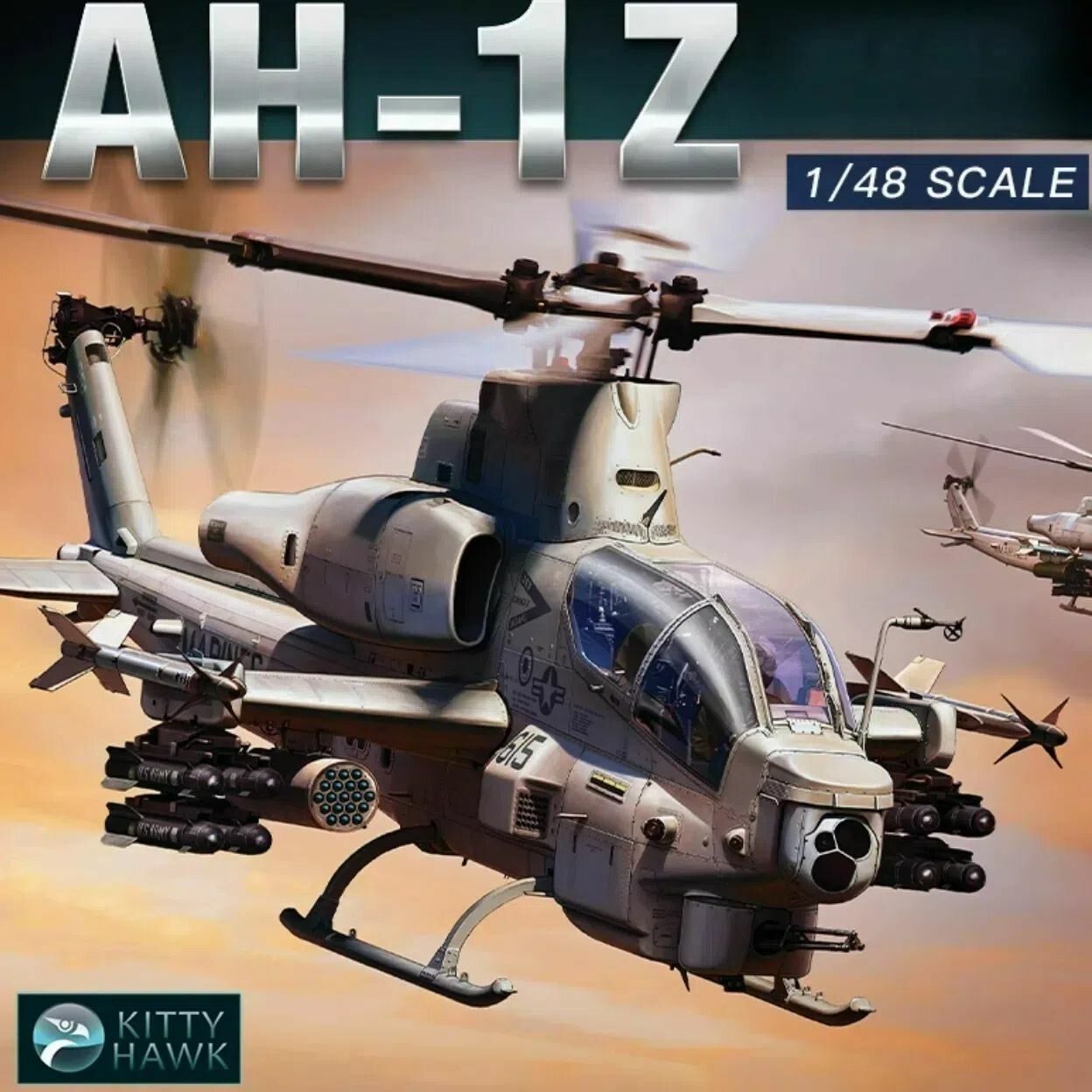 Масштабная модель вертолёта AH-1Z Viper 1/48 — набор для сборки, коллекционирования и витринной экспозиции и хобби