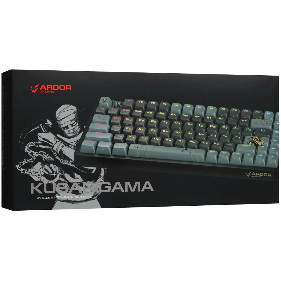 Клавиатура проводная + беспроводная ARDOR GAMING Kusarigama [AG-ZD-83GT-HS-B]