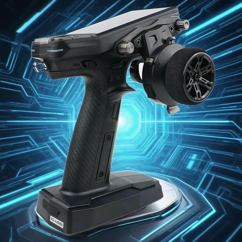 Flysky FS-G11P 2.4 ГГц 11-канальный пульт: 3,5-дюймовый IPS-дисплей, двойная антенна, передатчик +FS-R11P приемник, для RC-автомобилей и лодок, радиоуправление без помех
