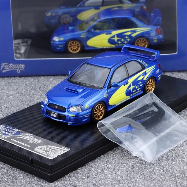 Новинка в наличии! Furuya 1:64 Subaru Impreza WRX STI 8-го поколения, раллийная серия, раскрашенные модели автомобилей из сплава, игрушки на заказ, подарки.