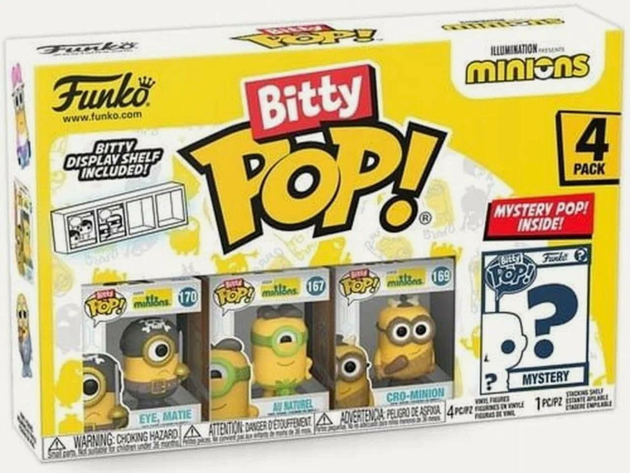 Набор минифигурок Bitty POP! Minions \ Миньоны serias 1 из мультфильма Миньоны