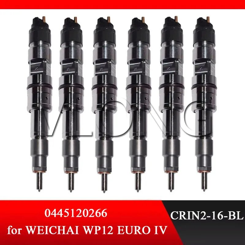6ШТ Новый 0445120266 Автоматический Двигатель Common Rail Inyector 0 445 120 266 Топливный Насос CRIN Инжектор 0445 120 266 для WEICHAI WP12 EURO IV
