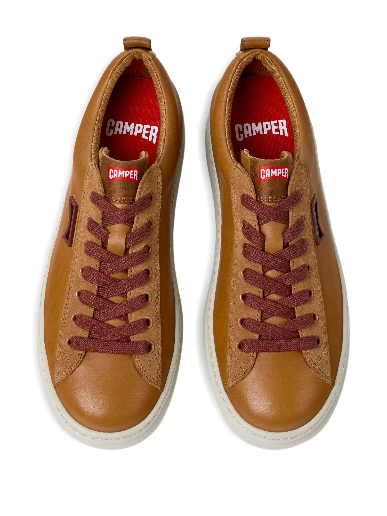 Кроссовки Camper Runner, размер 45 EU, коричневый/серый/оранжевый — фото 1
