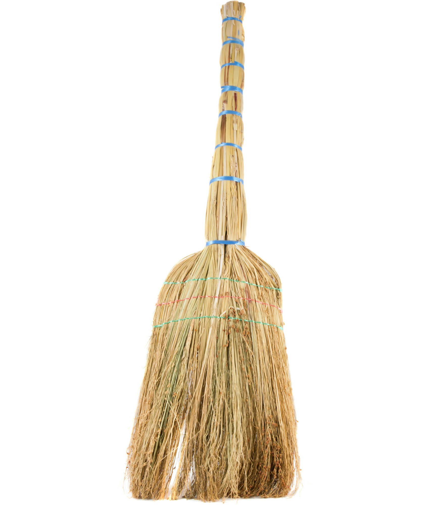 Веник хозяйственный, Сорго, натуральный, 3-х прошивной, люкс, 85х25 см