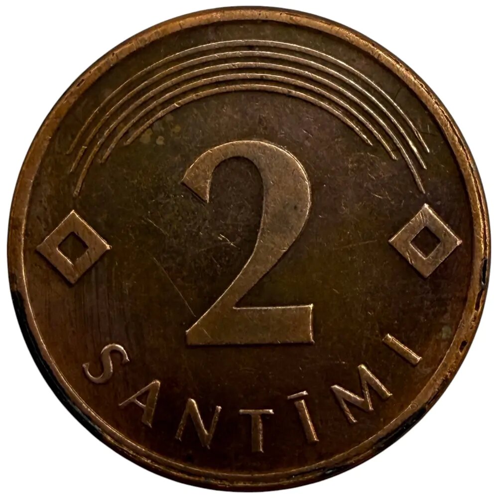 Латвия 2 сантима 2007 г.