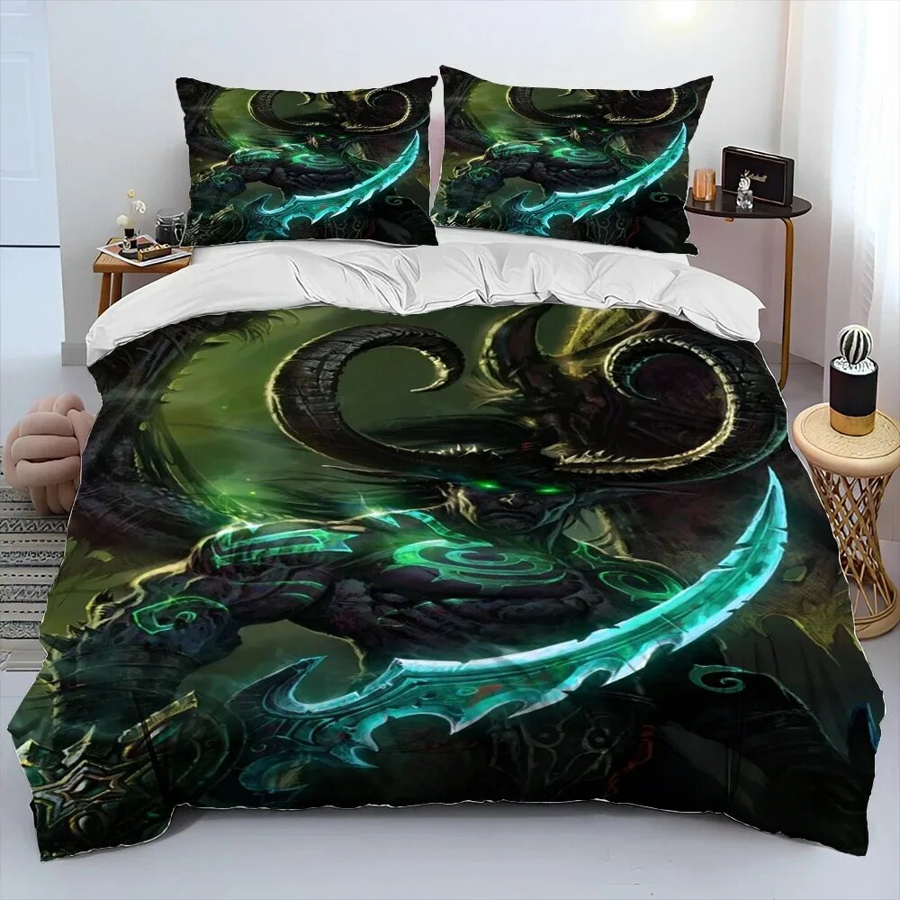 Комплект постельного белья World of Warcraft, изумрудный, 12