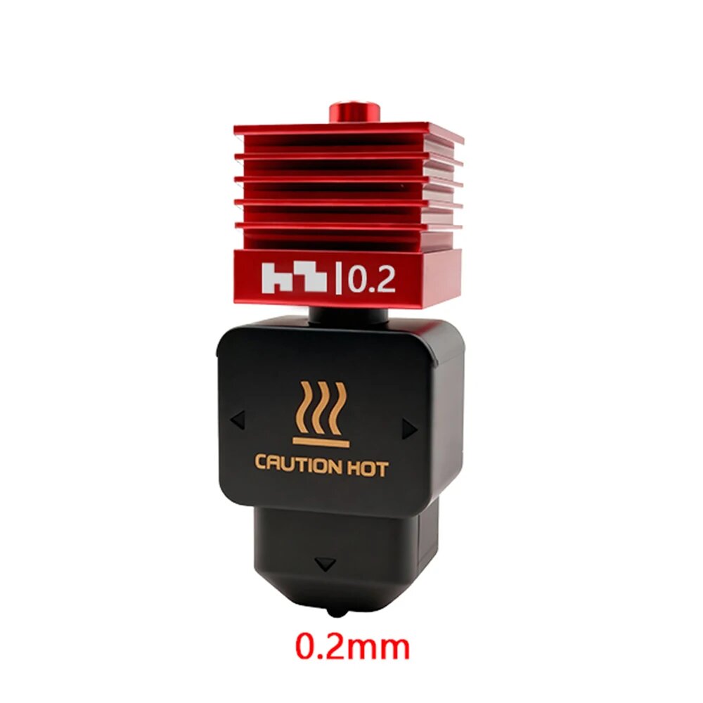 Горячий конец H2D H2S для Bambu Lab P2S, 0.2 мм, красный