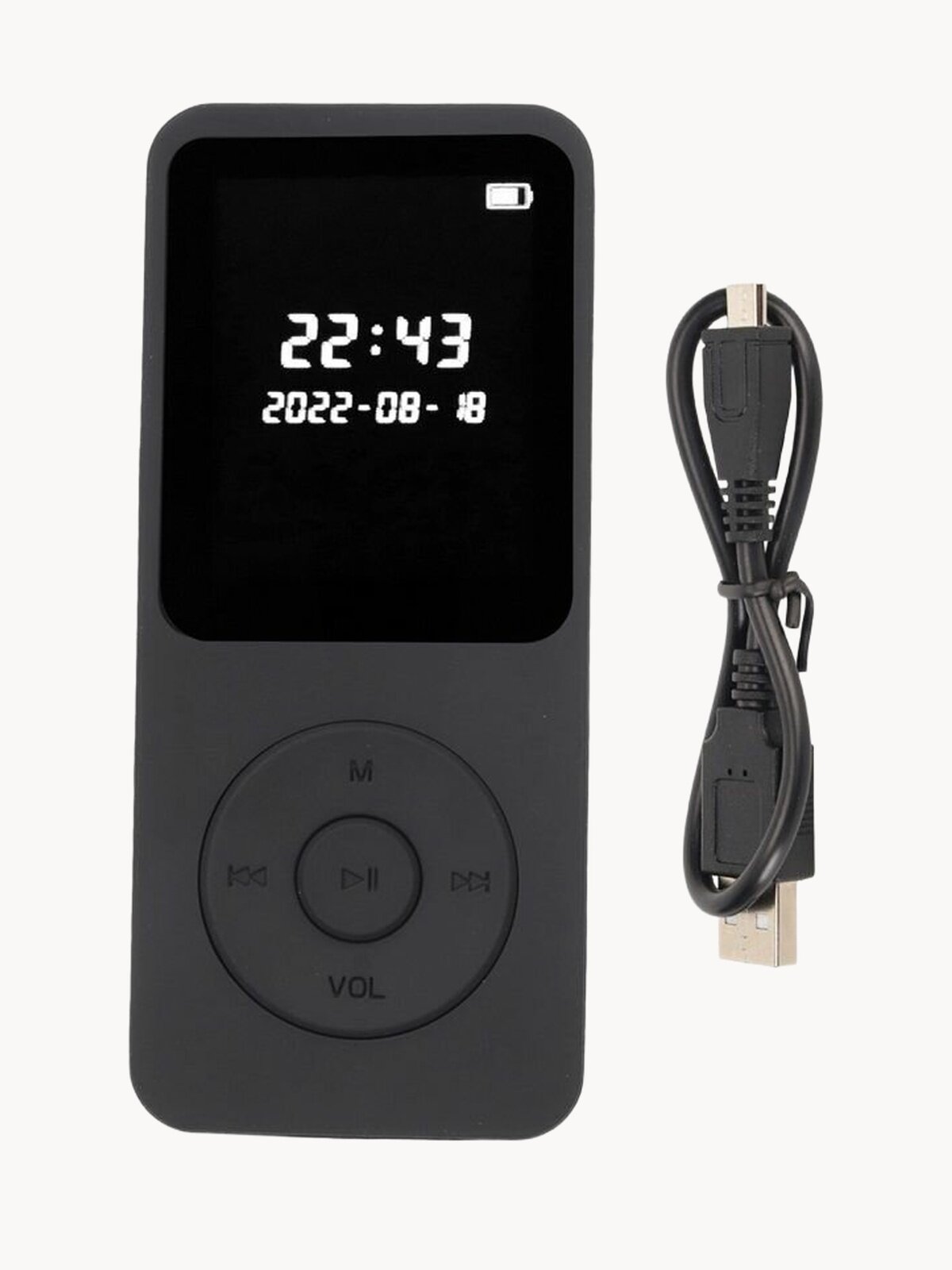 1,77-дюймовый портативный MP3-MP4-плеер с ЖК-дисплеем, Bluetooth 5.0, ультратонкий Hi-Fi музыкальный плеер со встроенными HD-динамиками