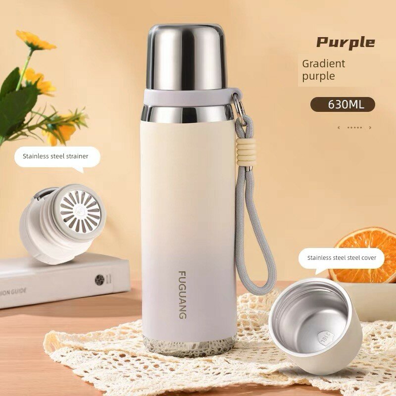 Термос Fuguang из нержавеющей стали 316L, большой емкости, спортивный, портативный, для мужчин и женщин, студенческий,