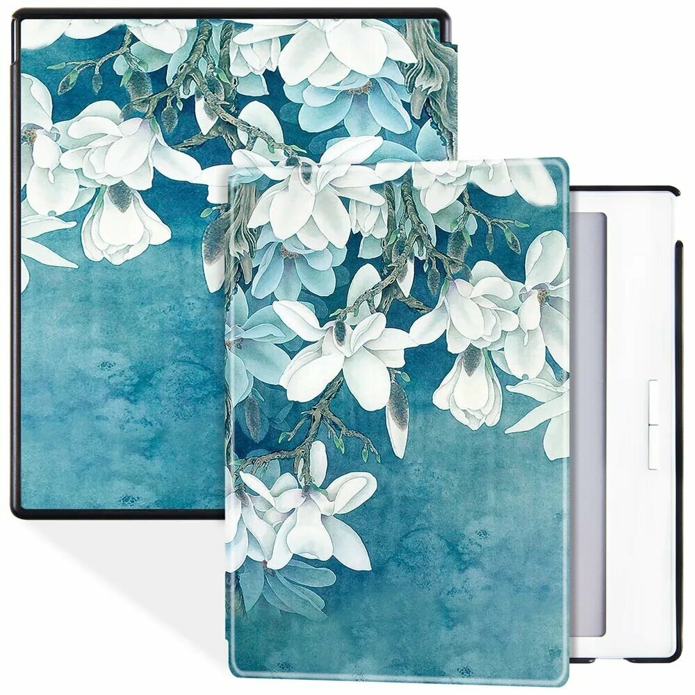 BOZHUORUI Чехол для 7" Onyx Boox Go 7 B/W/ Boox Go 7 Color e-Reader (2024/2025 выпуск), тонкий легкий чехол из искусственной кожи с автоматическим сном/пробуждением
